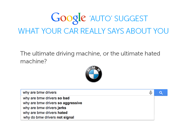What Your Car Really Says About You Google Auto Suggest Carwow